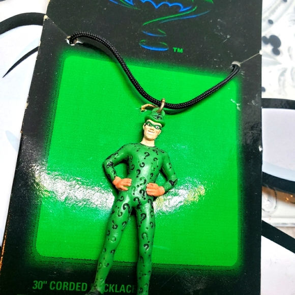 DC Comics | Accessories | Riddler Batman Forever Corded Necklace Vtg ...